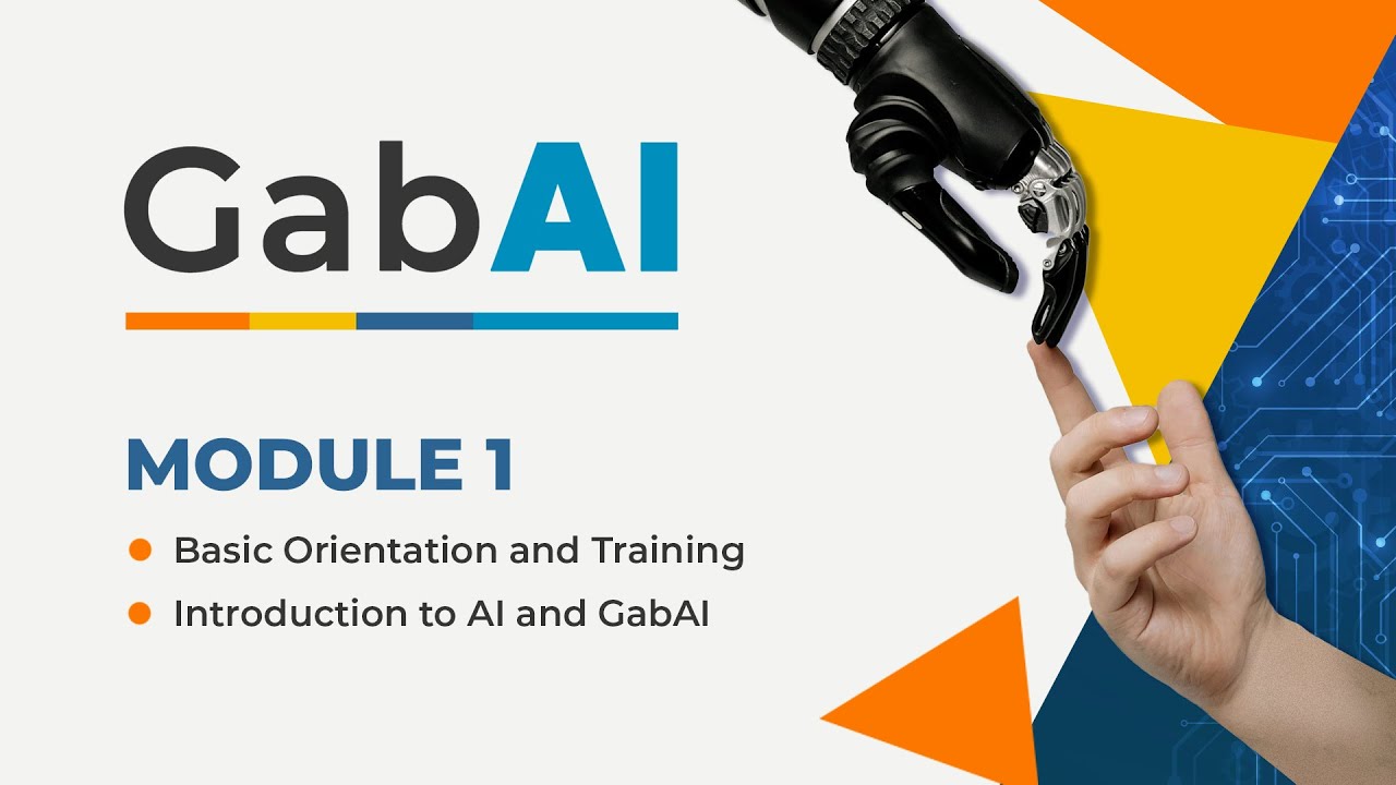 GabAI Basic Orientation and Training | MODULE 1 - Introduction to AI ...