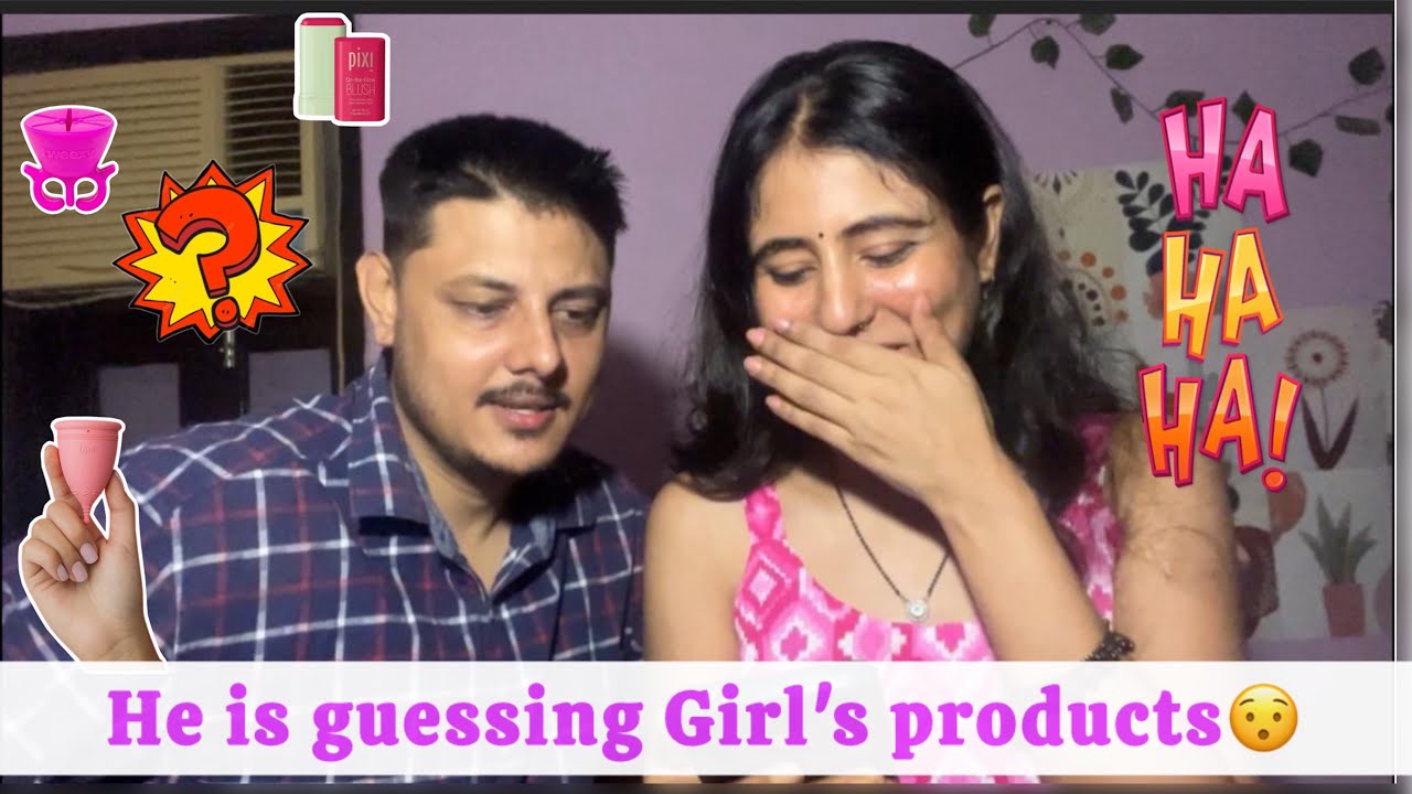 Husband guess female products | female products guessing challenge ...