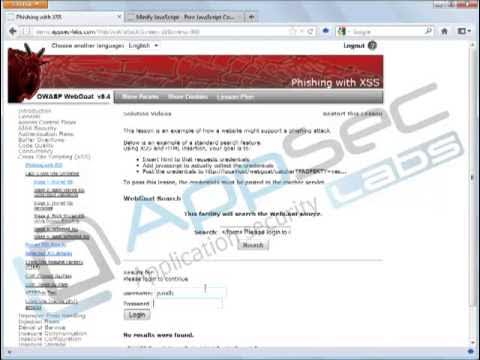 Java Secure Coding: Output Encoding 7 3 Phishing with XSS Attack - YouTube