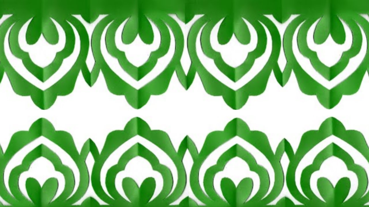How to make amazing paper cutting design / Paper cutting design /Akriti ...