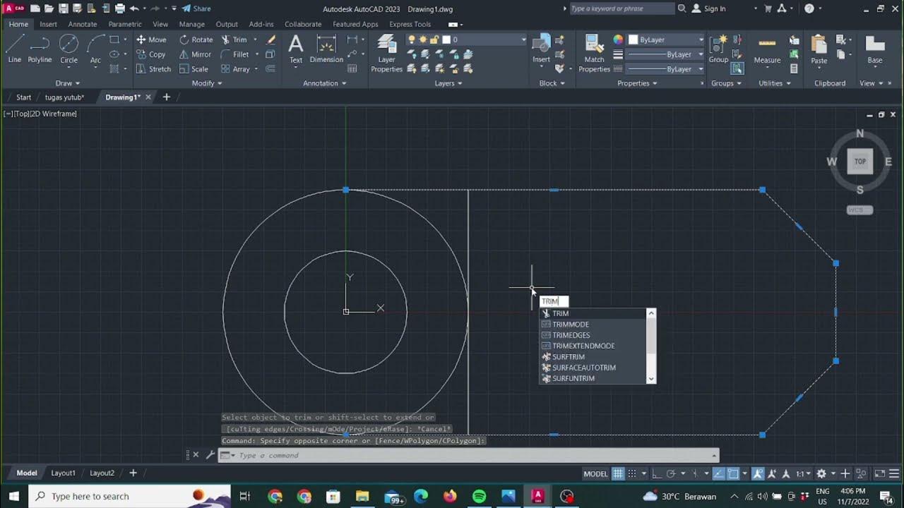 TUTORIAL DASAR 3D DESIGN MENGGUNAKAN AUTOCAD 2023 - YouTube