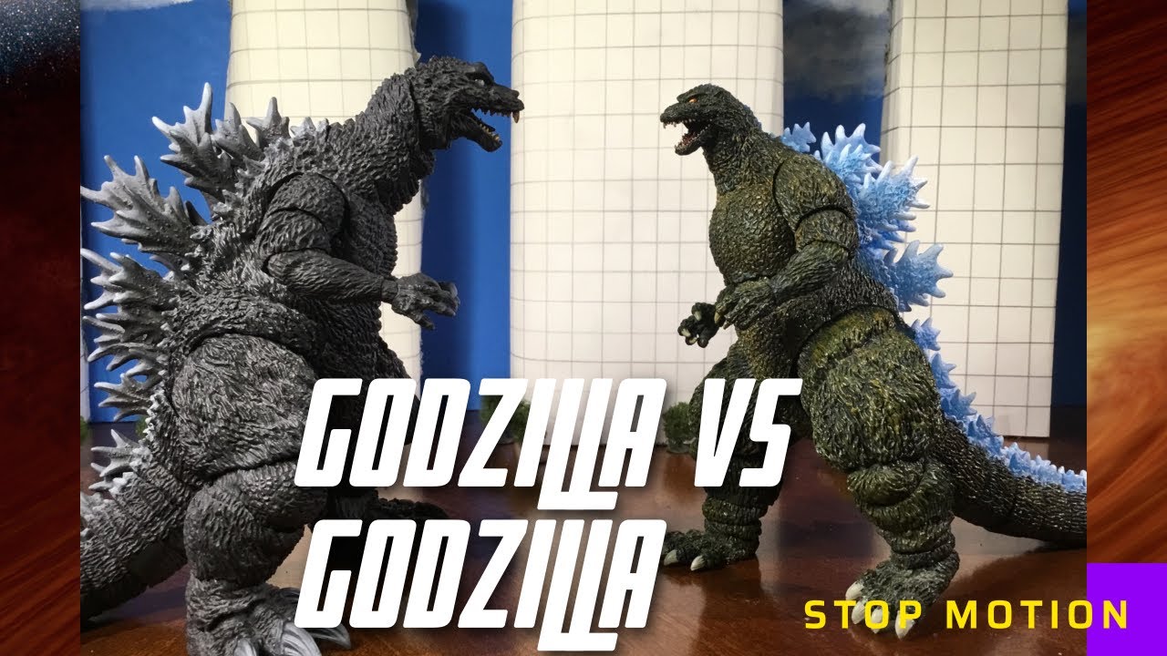 Godzilla vs Godzilla Stop motion - YouTube