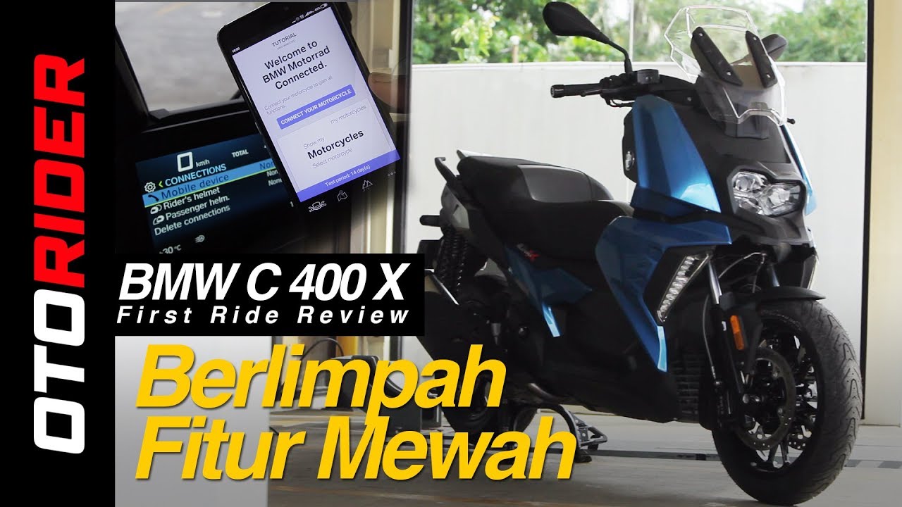 BMW C 400 X First Ride Review - Indonesia | OtoRider - YouTube