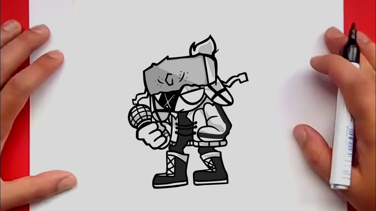 How to Draw Fun sized RUV from Friday Night Funkin Mod - YouTube