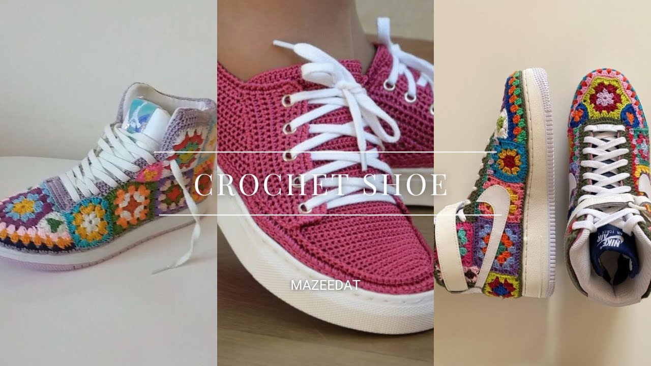 Fun crochet shoe pattern |latest patterns - YouTube