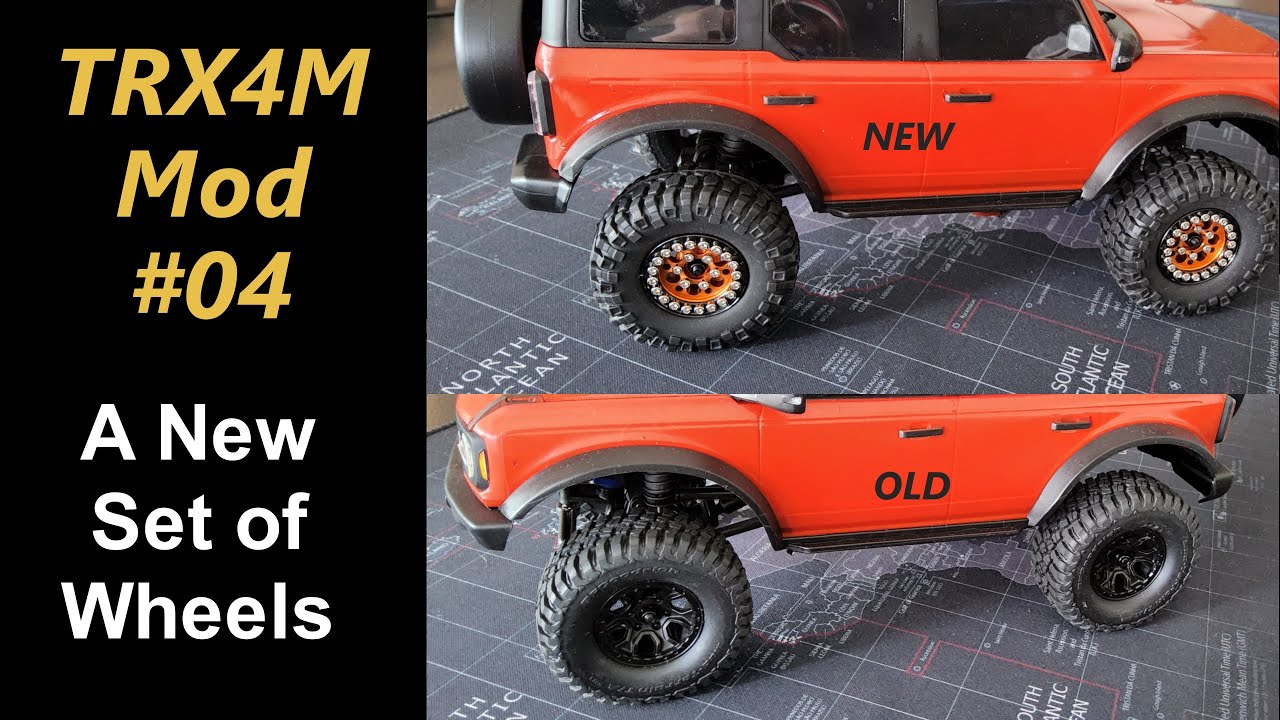 Traxxas TRX4M Mod - Metal Wheels & new Tyres - YouTube