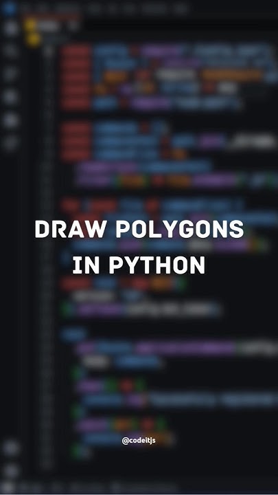 Polygons In Python Coding Python Python3 Pythonprogramming Shorts