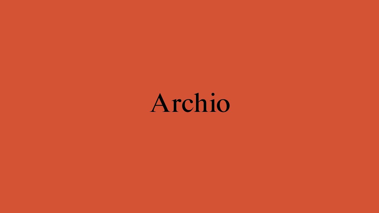 New Architects 4: Archio - YouTube