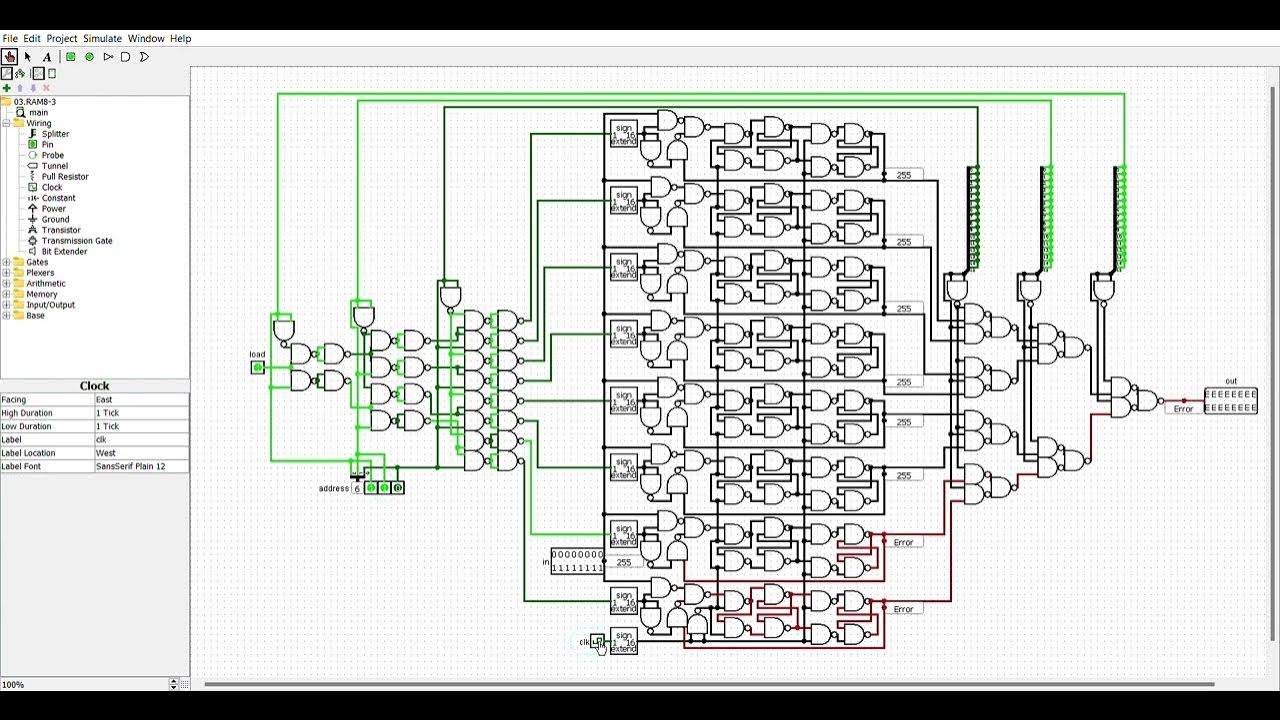 Nand2tetris Ram8 Youtube