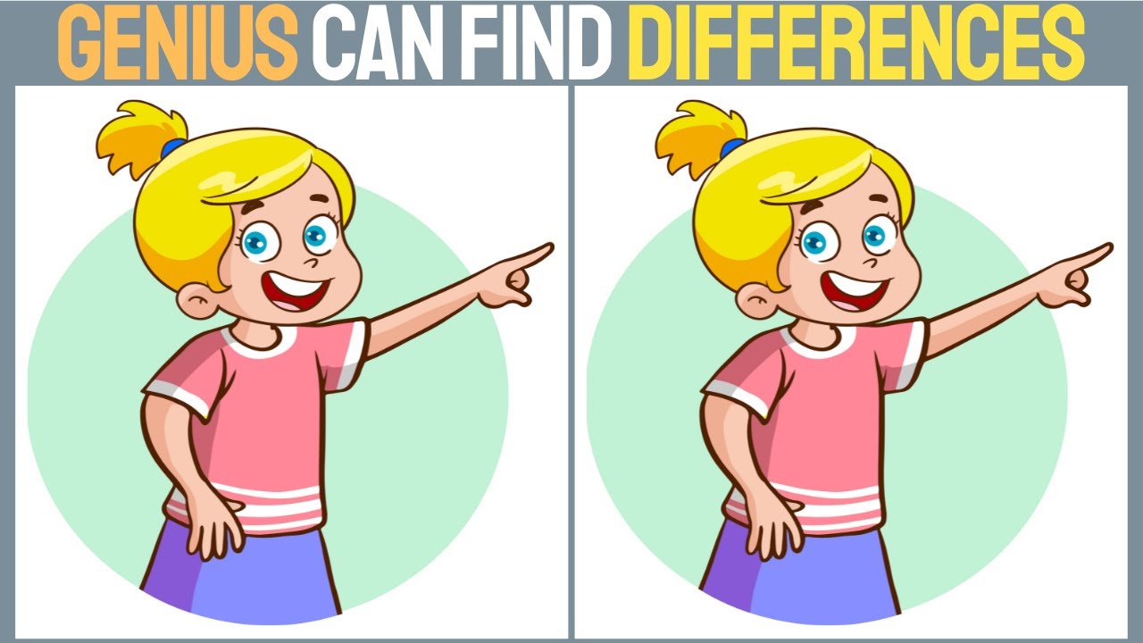 【Spot the Difference】Genius can find differences!! | Find 3 Differences ...