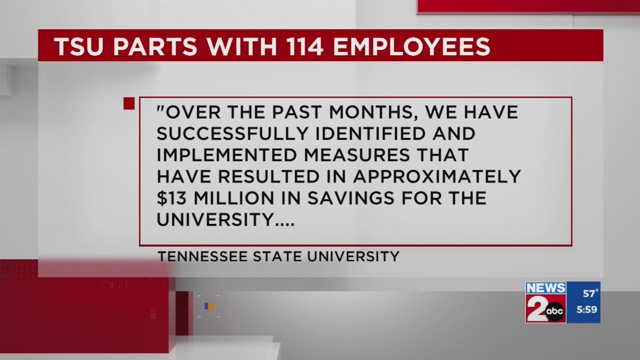 Tennessee State University parts with 114 employees - YouTube