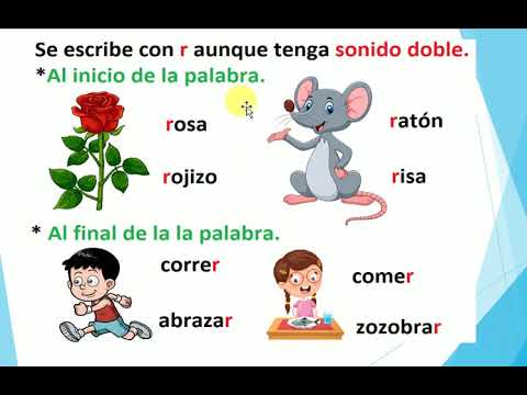 ortografía uso de la R RR - YouTube