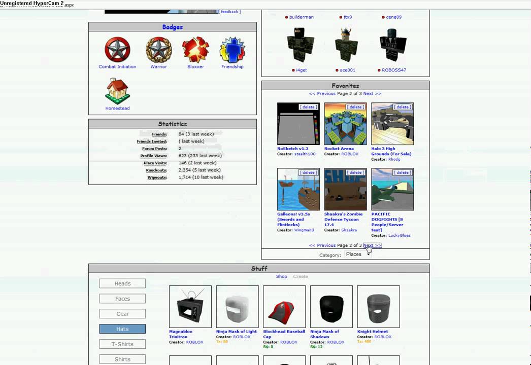 My Roblox User profile - YouTube