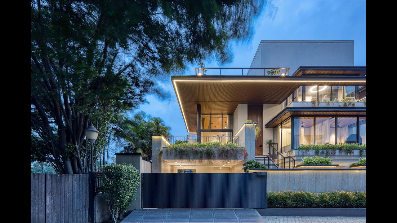 The House of Linear Lines - SPAN Architects - YouTube