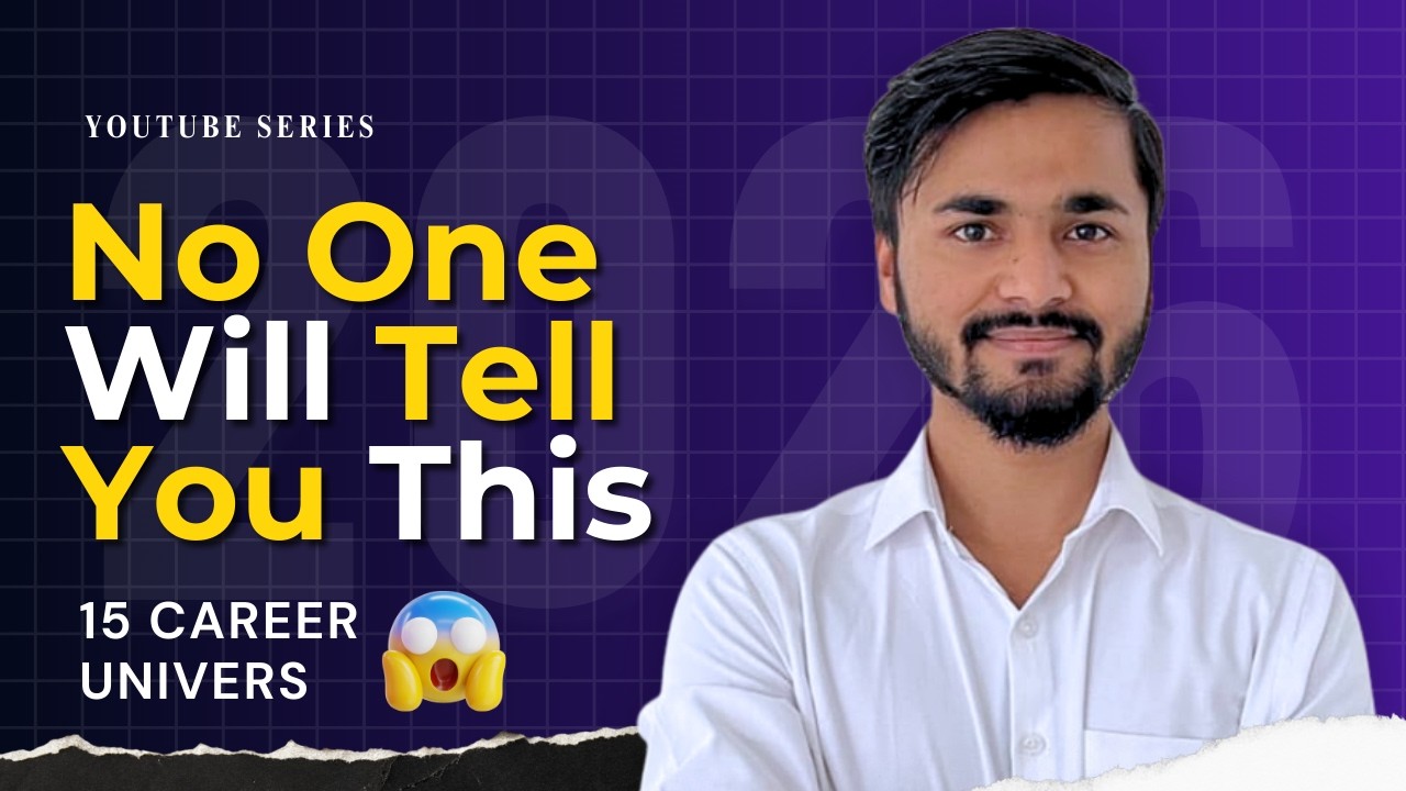 Before Choosing a Career, Watch This! | 15 Career Fields Explained ...
