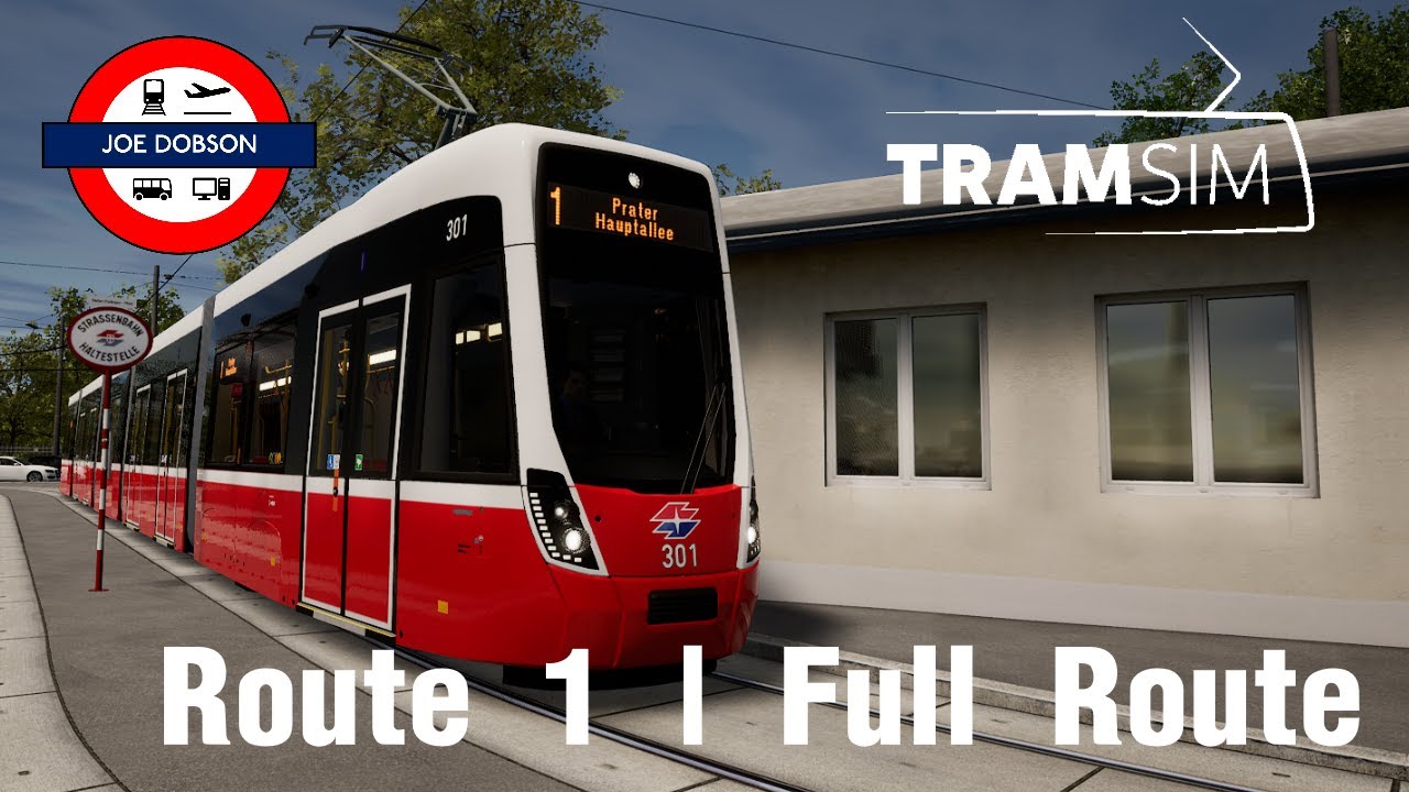 Tramsim | The Tram Simulator | Vienna Route 1 | Full Route - YouTube