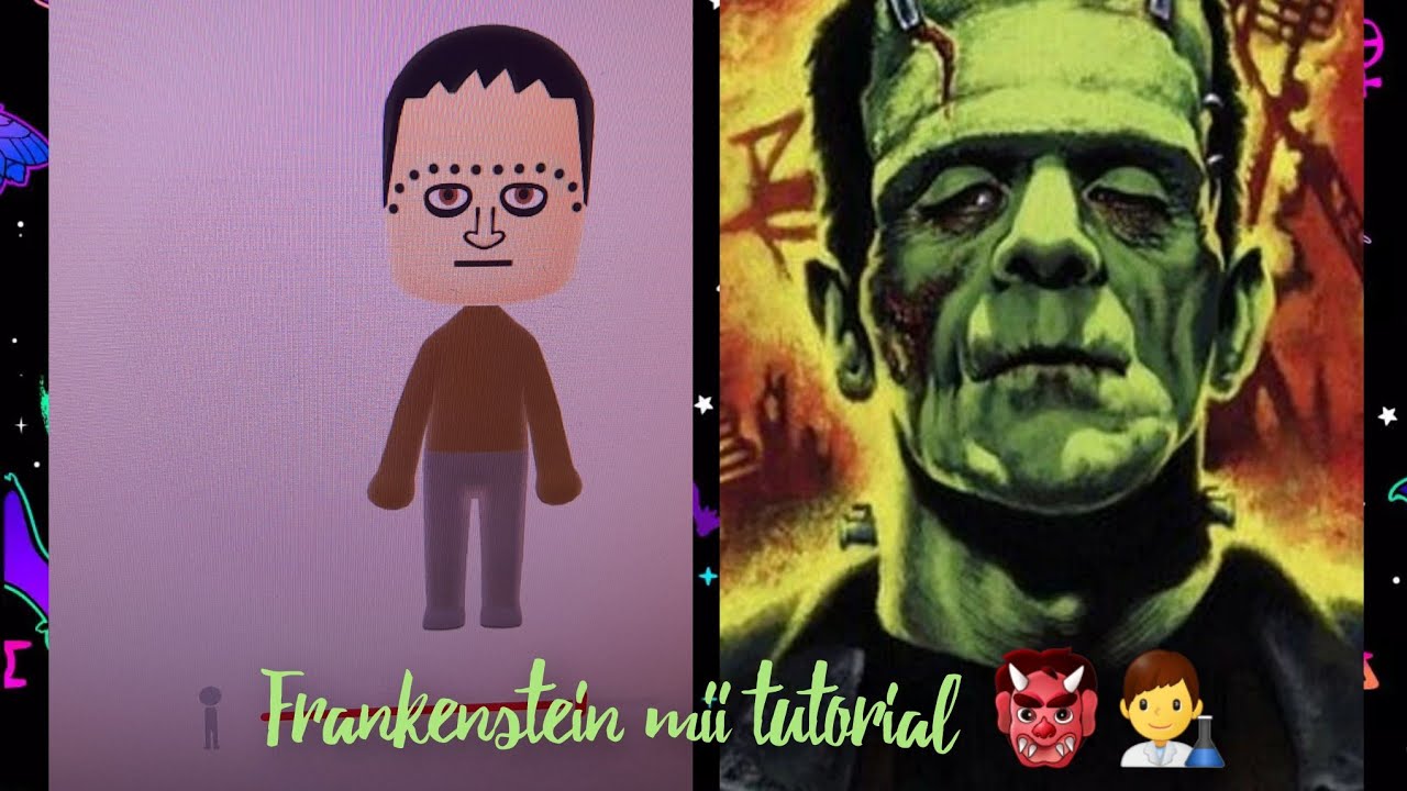 How to make Frankenstein mii. (Frankenstein mii tutorial). - YouTube