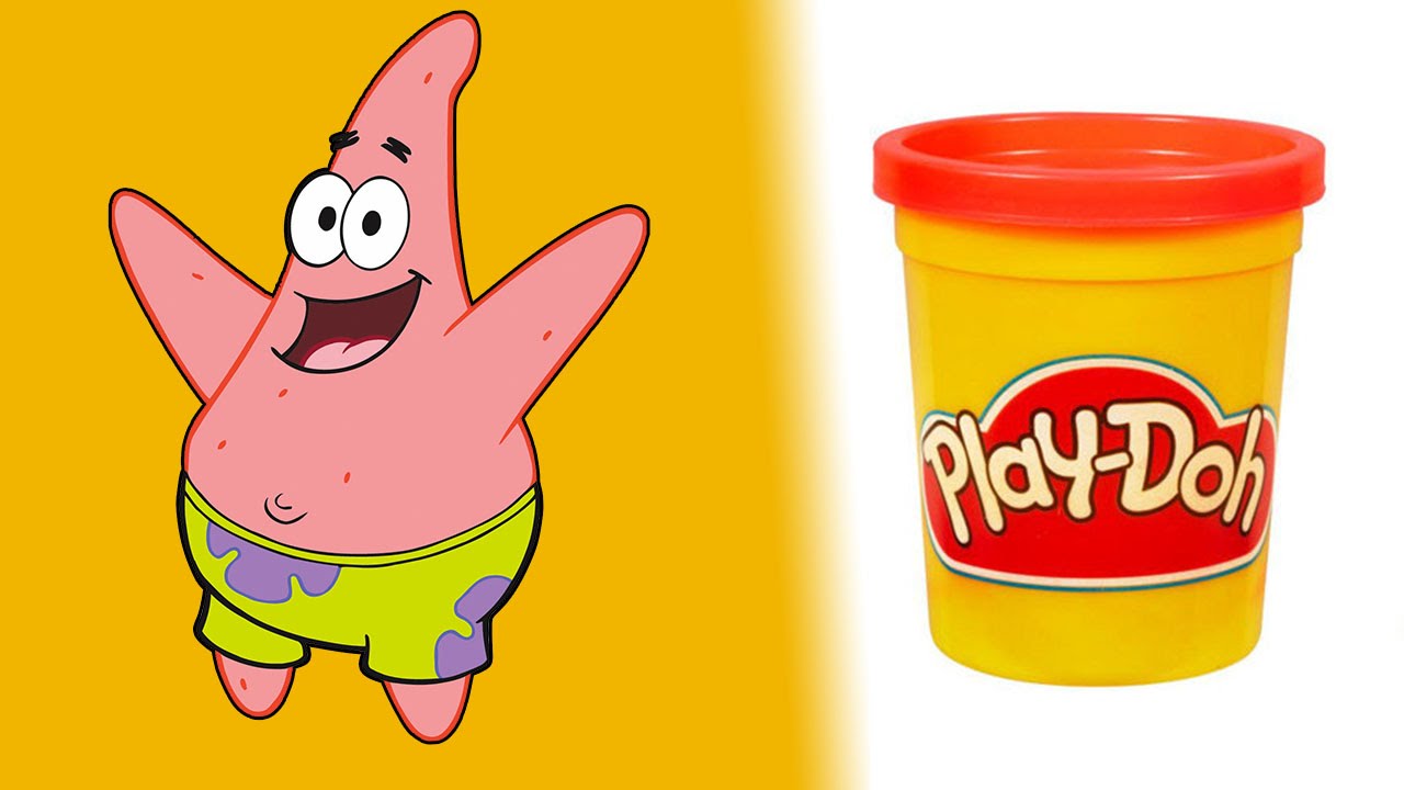 Play Doh Patrick Stop motion (Spongebob) animation plastilina playdo ...