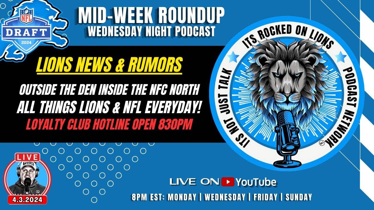 DETROIT LIONS MID-WEEK NEWS ROUNDUP WITH NFC NORTH NEWS & RUMORS! - YouTube