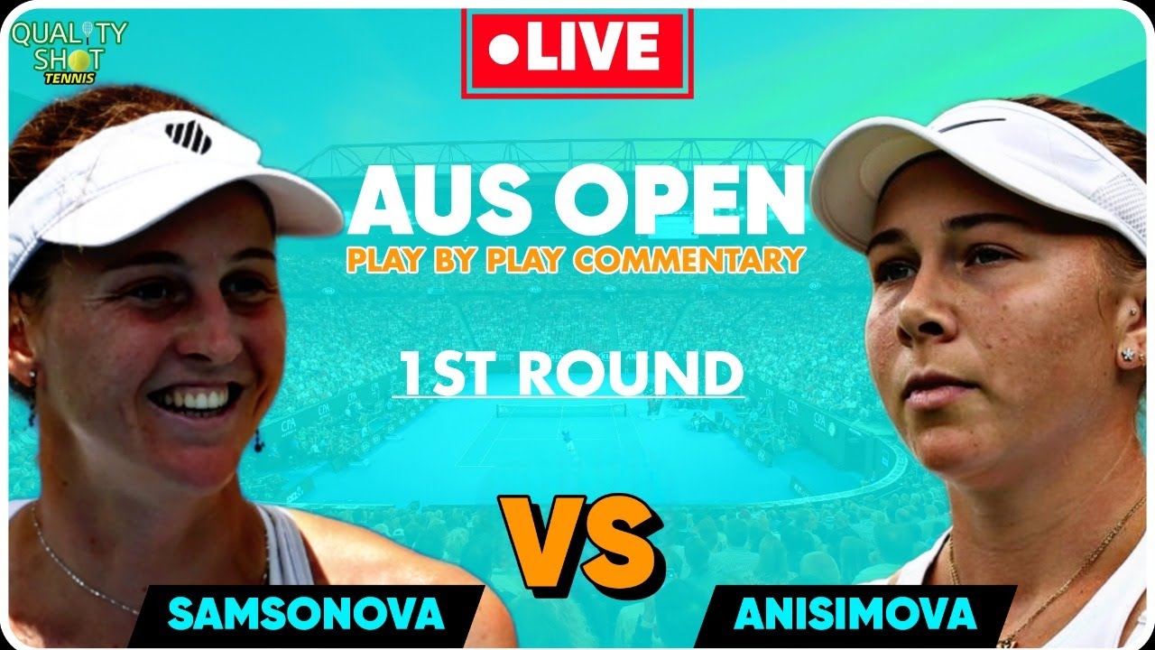 🎾SAMSONOVA vs ANISIMOVA | Australian Open 2024 | LIVE Tennis Play-by ...