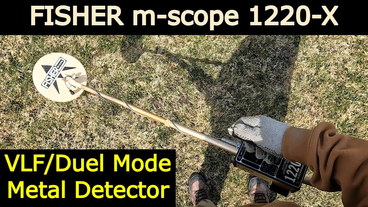 Metal Detecting with The Vintage Fisher m-scope 1220-X - YouTube