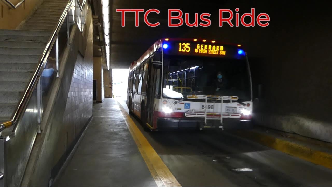 Toronto TTC 135 Gerrard Bus Ride - Full Route 12/2/2022 - YouTube