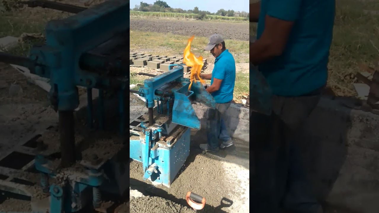 Fabricando block ligero de tepezil - YouTube