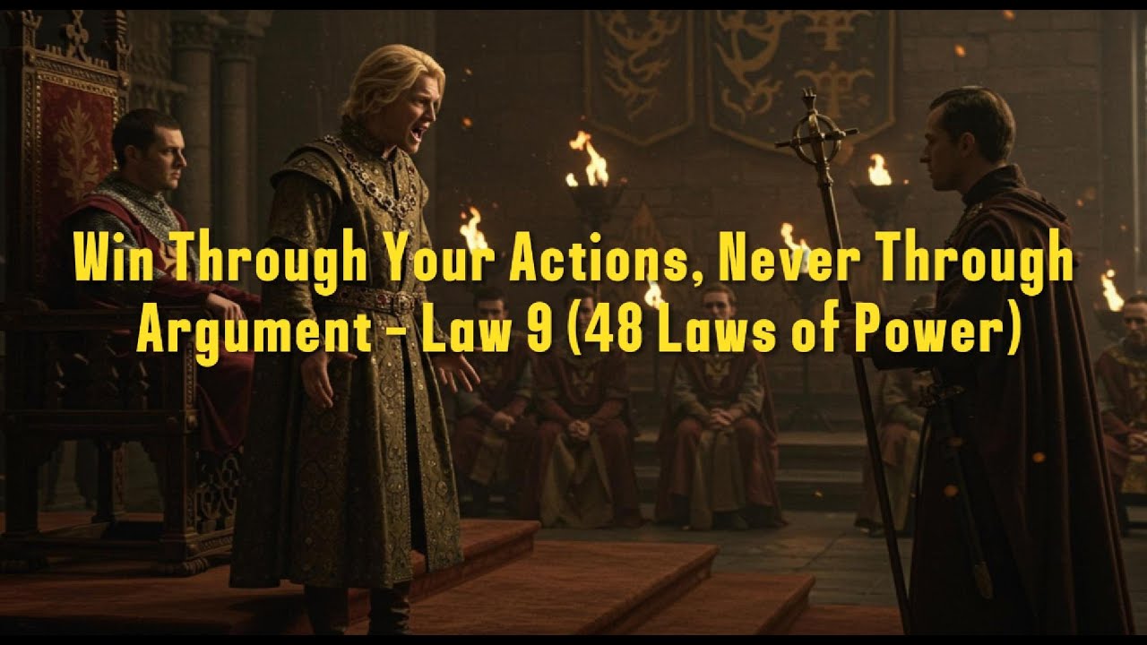 Win Through Your Actions, Never Through Argument - Law 9 (48 Laws of ...