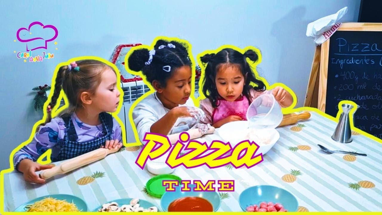 "Cómo Hacer una Pizza Deliciosa 🍕 con Carol, Anna y Juju | Pizza y ...