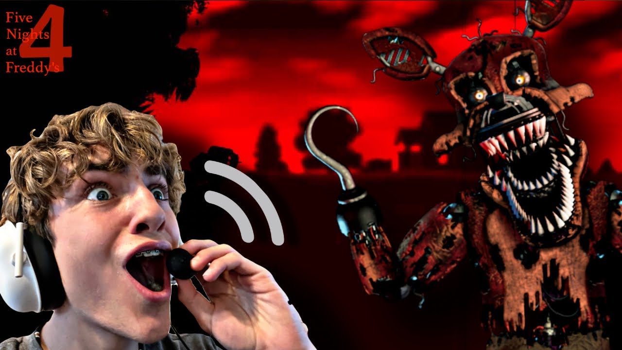 FIVE NIGHTS AT FREDDY'S 4 WITH A LOUD MIC - YouTube