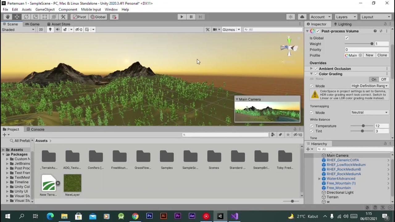 Modul 1 - 7 - Post Processing - Praktikum Pemrograman Game 2021/2022 - YouTube