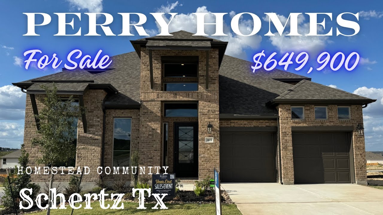 New Perry Home for Sale, Homestead, Schertz Tx - YouTube