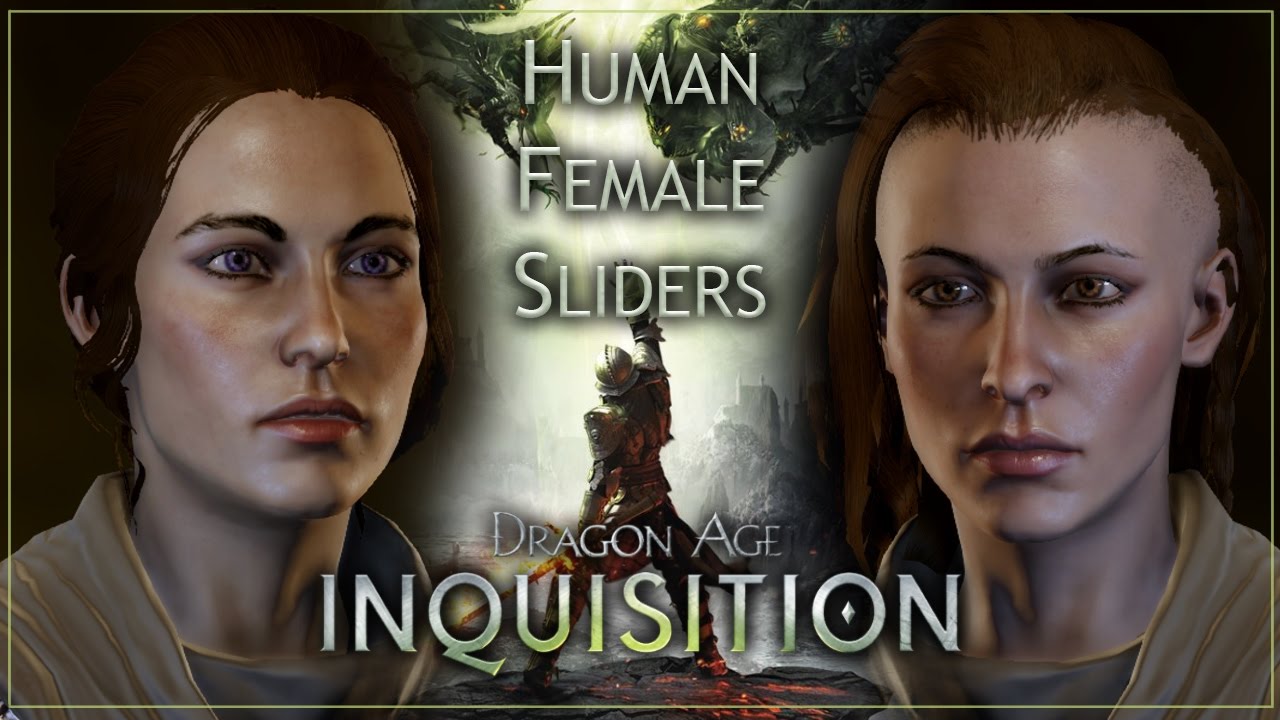 Dragon Age: Inquisition Human Female Sliders - YouTube
