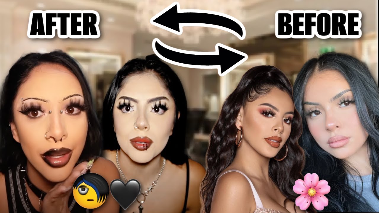 BADDIES TURN EMO/GOTH - YouTube