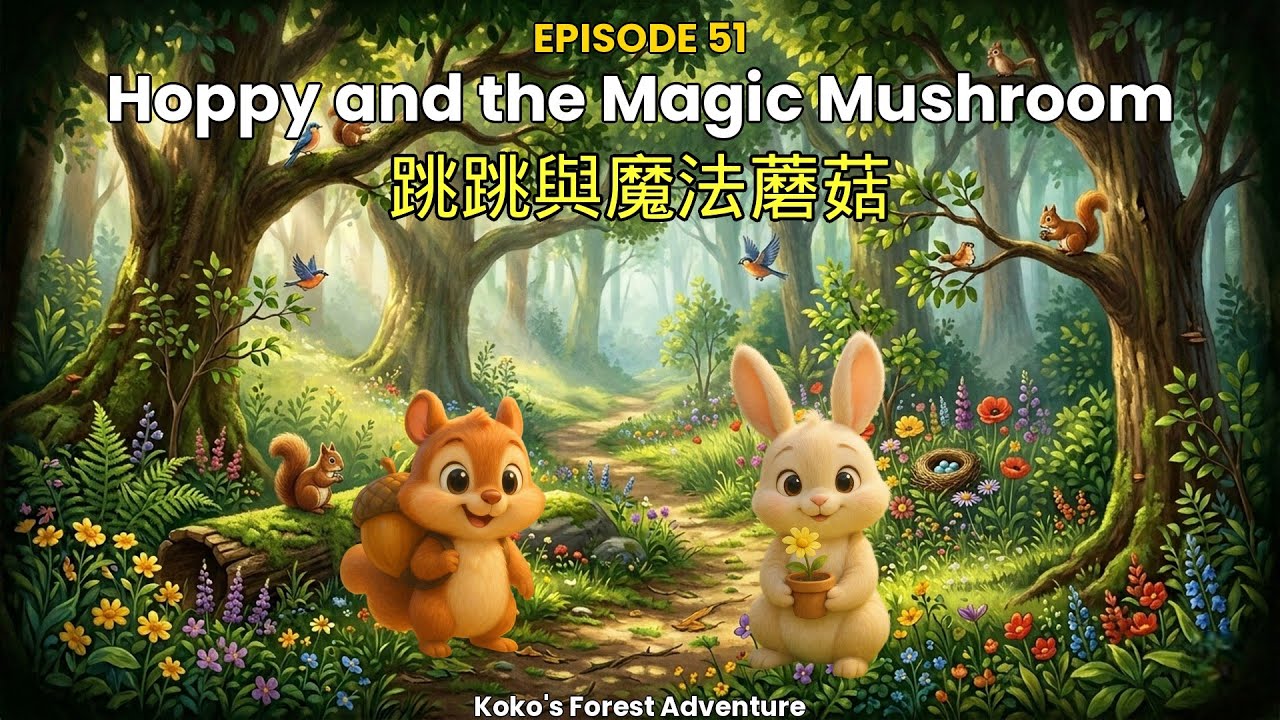 Koko and Hoppy 🐰 Hoppy and the Magic Mushroom | English Bedtime Story ...