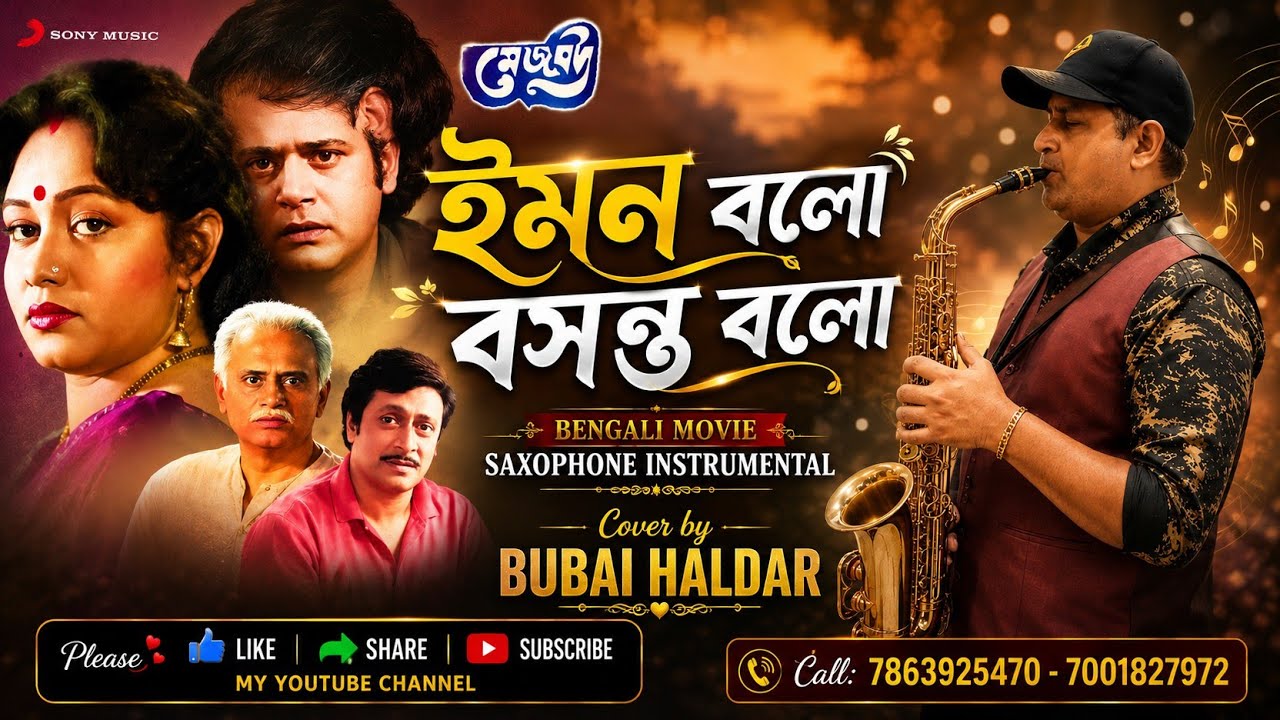 Emon Bolo Basant Bolo Tomar Jonno Sobi / Bengali Saxophone Istrumental ...