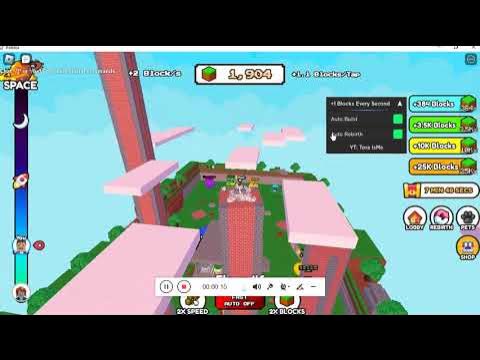 Roblox +1 Blocks Every Second Script (AutoBuild, AutoRebirth) - YouTube