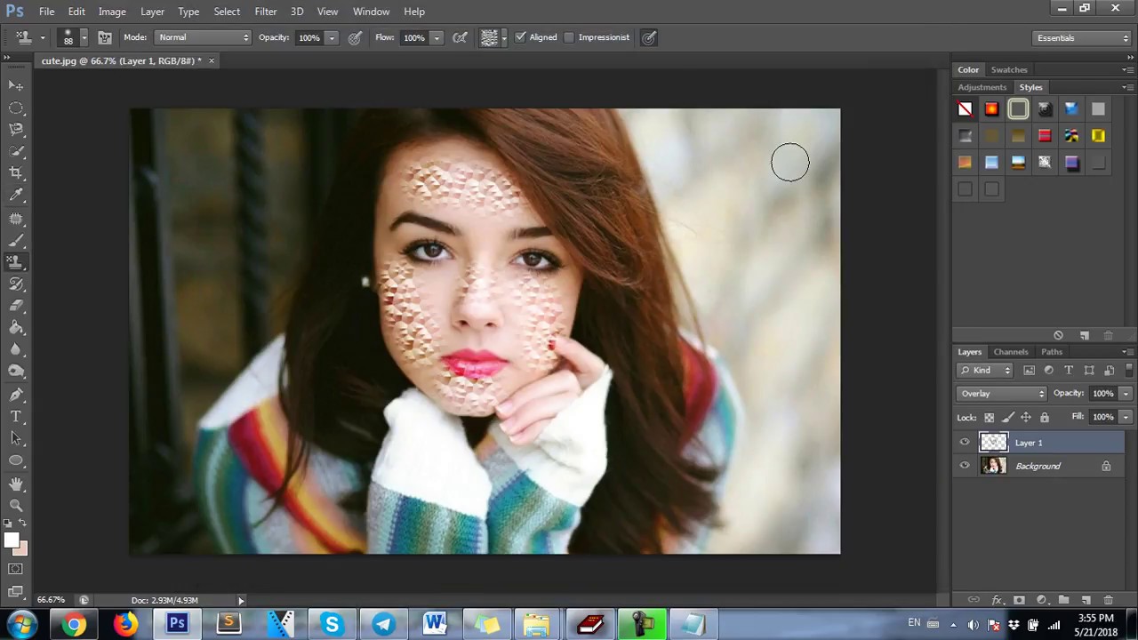 Photoshop | how to create pimples in Photoshop? - YouTube