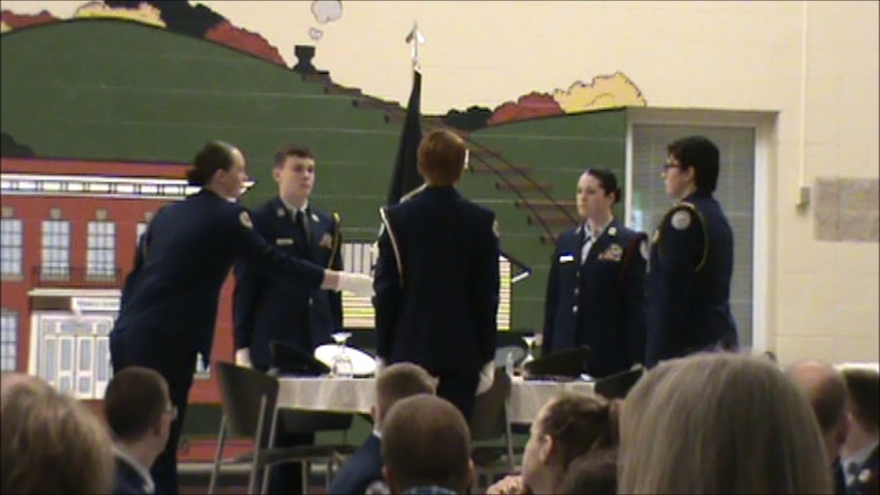POW table at ROTC dine out 2018 - YouTube