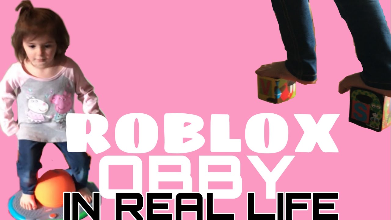 ROBLOX OBBY IN REAL LIFE | PRETEND PLAY - YouTube