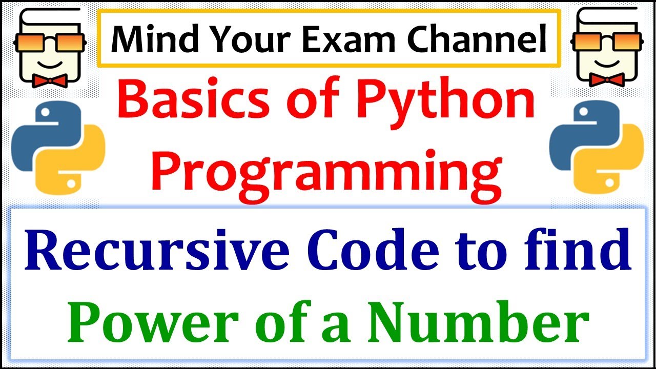 Compute Power Of A Number Recursively Python Programming For Compute Power Of A Number Recursively Python Programming For