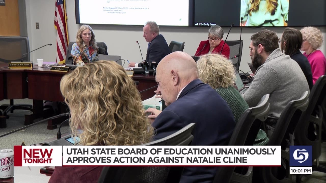 Utah State Board of Education votes to strip Natalie Cline of board ...