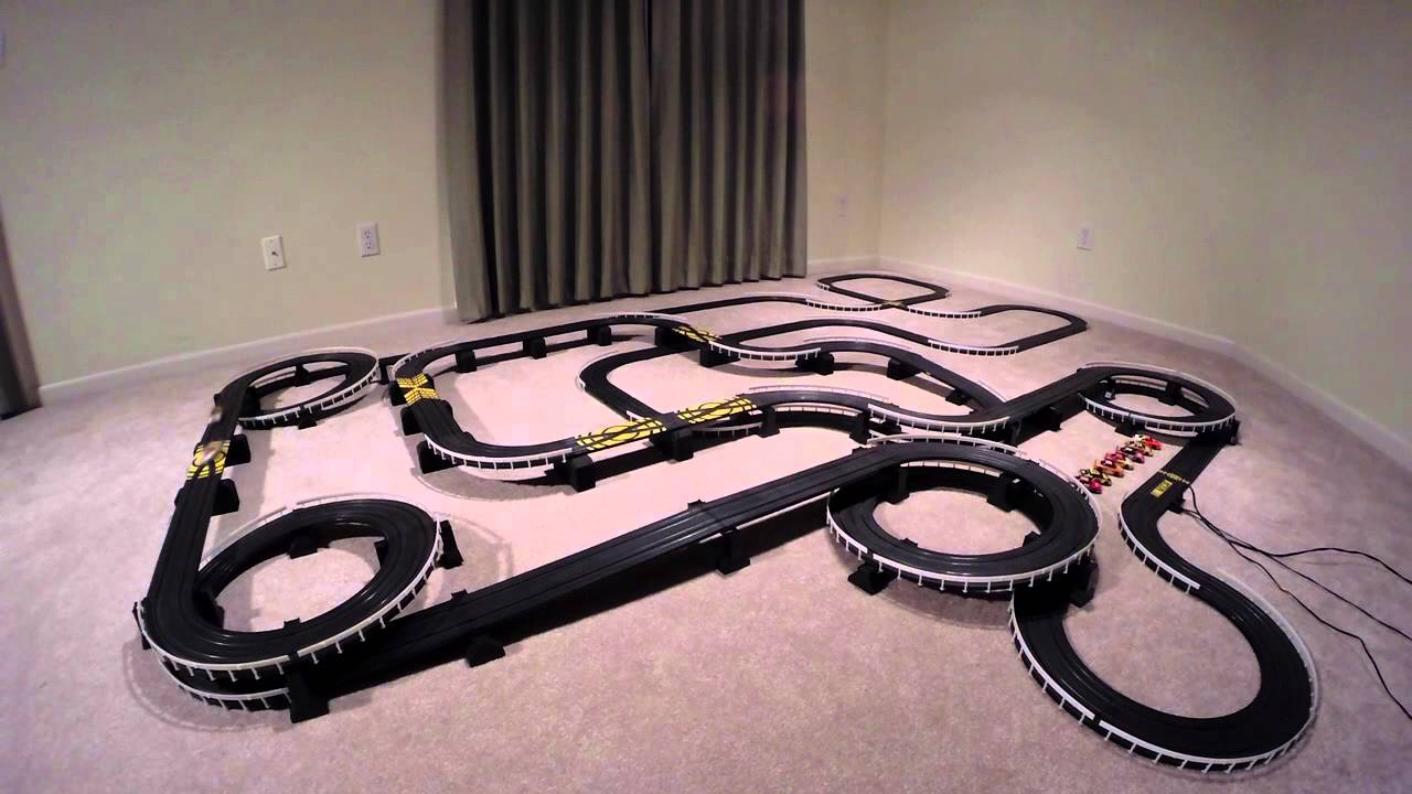 GoPro HO Scale Slot Car Race - YouTube