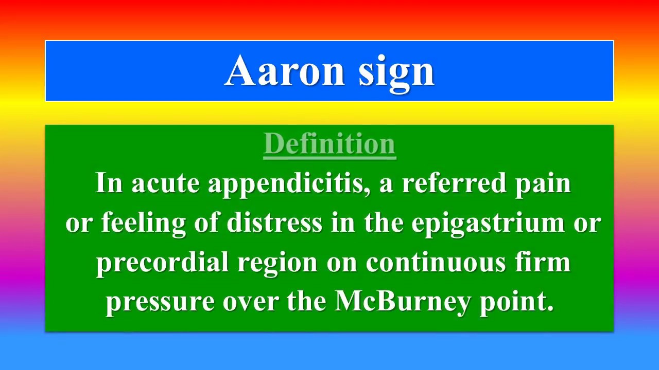 Aaron sign - YouTube