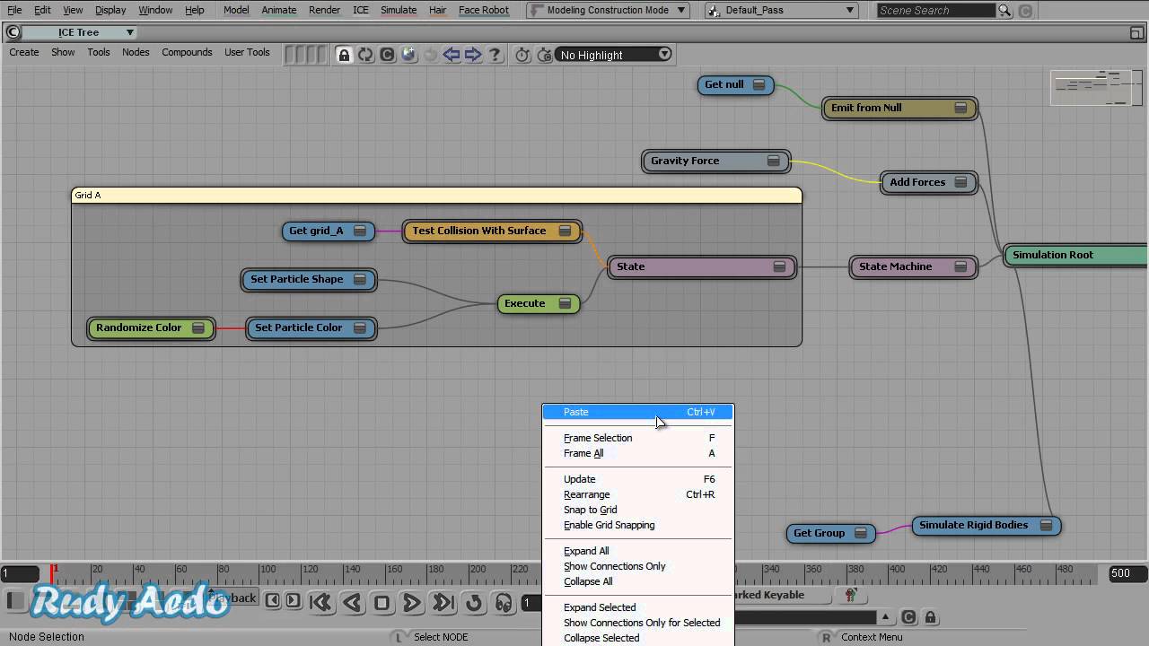 Softimage Xsi - Particles and Rigid Bodies with States - YouTube