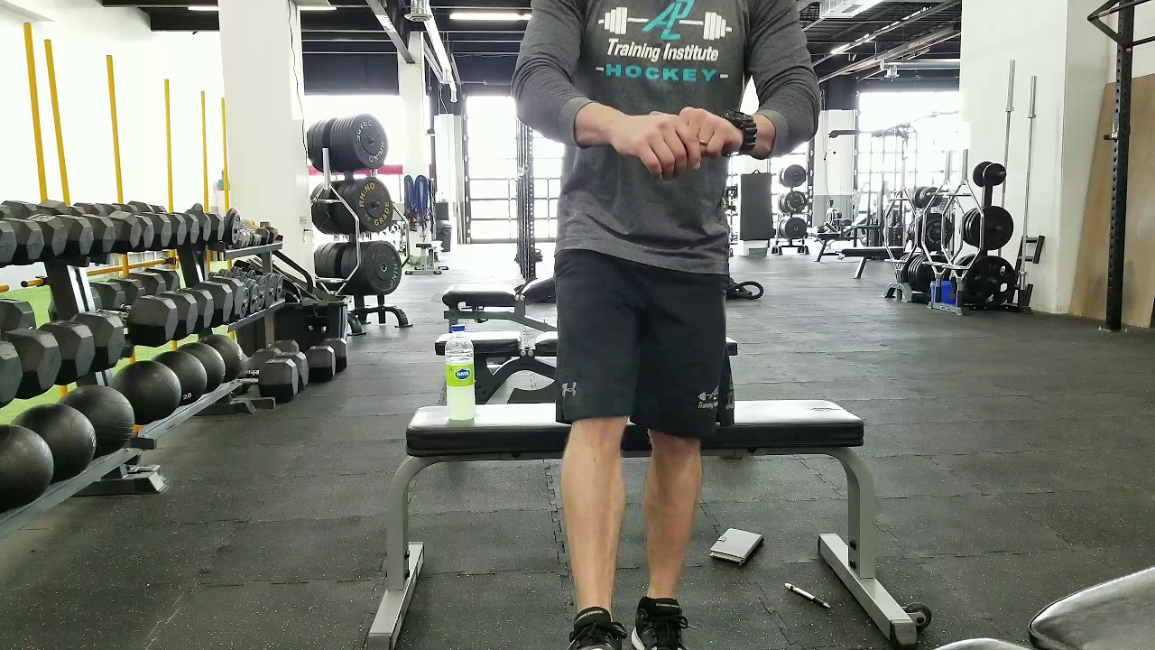 Single leg Box Squat (stand up with both legs) - YouTube