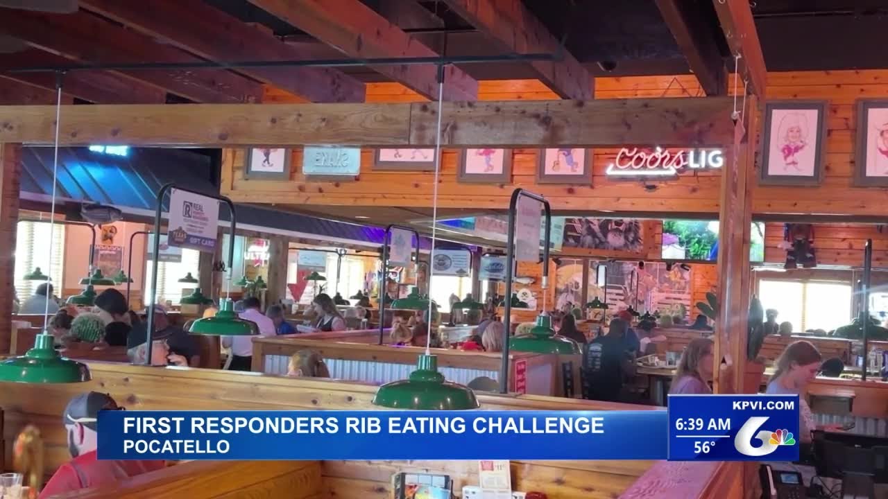 First Responders Will Face Off in a Rib Eating Contest - YouTube