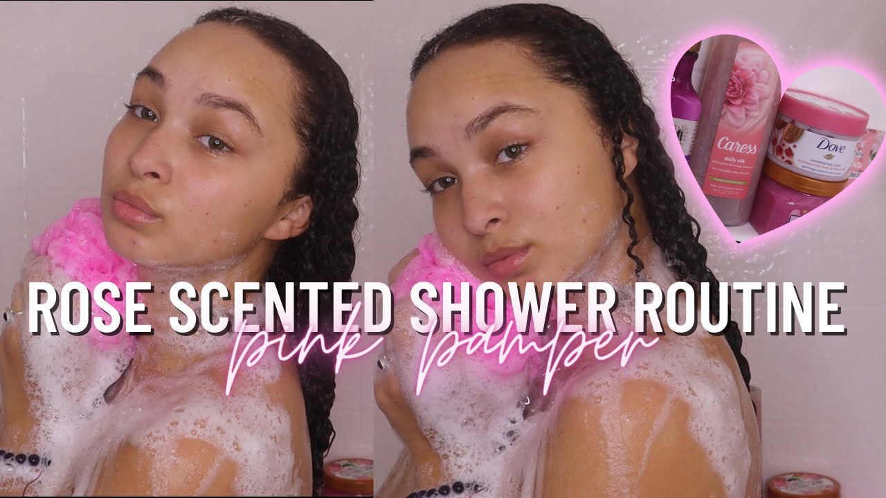Shower with me using only PINK/ROSE SCENTED products 💓| 2021 Feminine ...