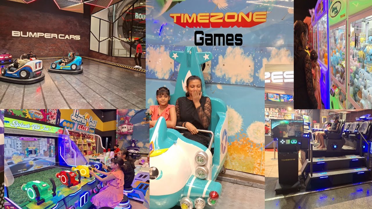 Timezone ! Games in Orion Mall Bangalore ! Fun Kids Playing ARCADE ...