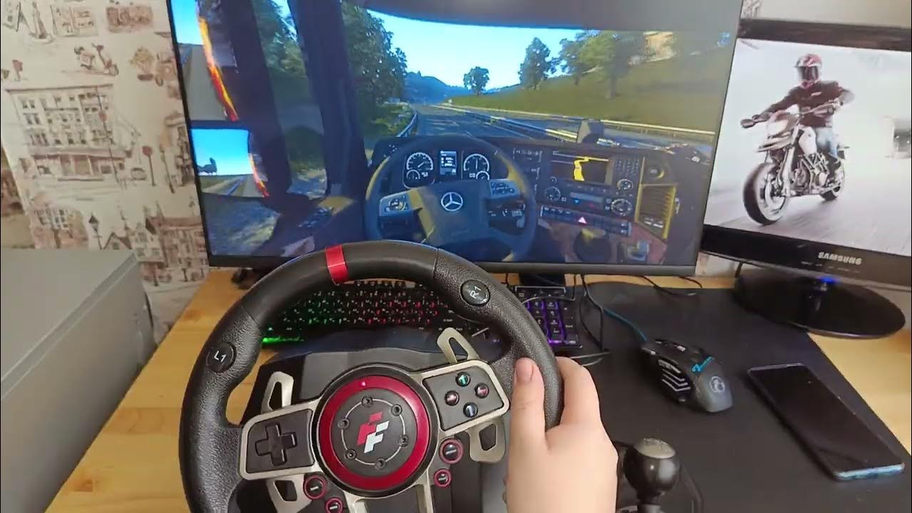 руль Suzuka wheel 900r в игре ETC 2a - YouTube